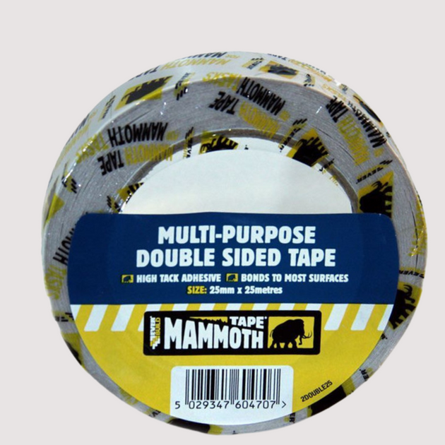 Multi-Purpose Double Sided Tape 25mm width x 25meters - MT-2DOUBLE25 ...